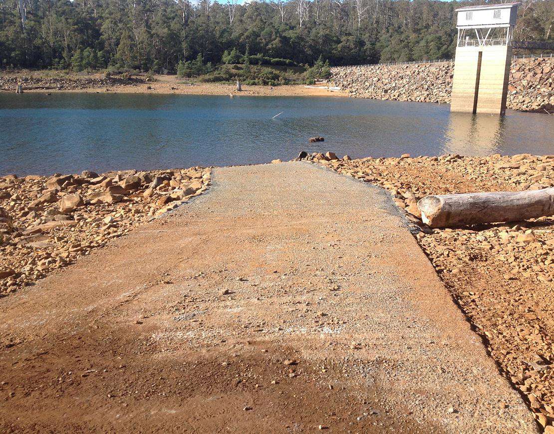 Repairs to the Dam Wall boat ramp are complete at Lake Echo