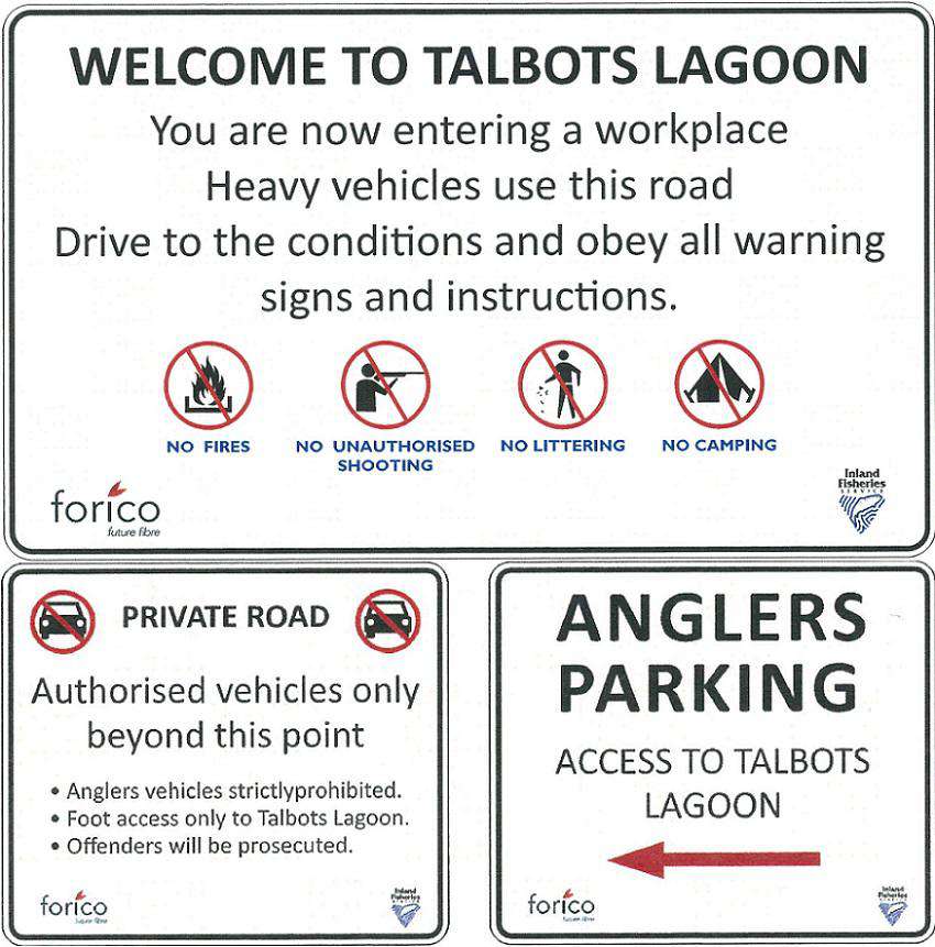 Talbots Lagoon access update