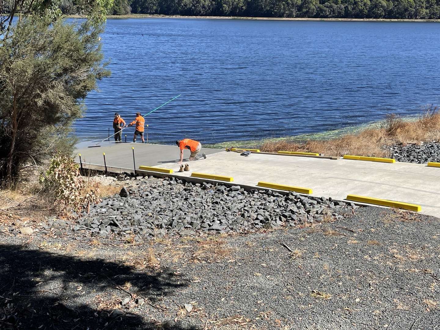 Lake Mikany boat ramp extended