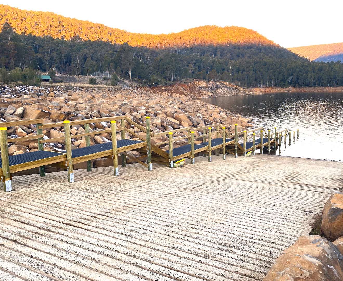 Huntsman Lake - Boat ramp is wet again!