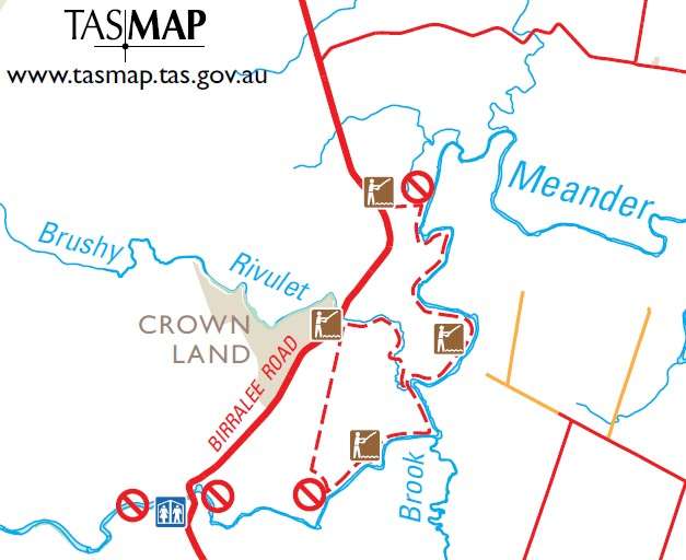 Prescribed burning Meander River, Birralee Road
