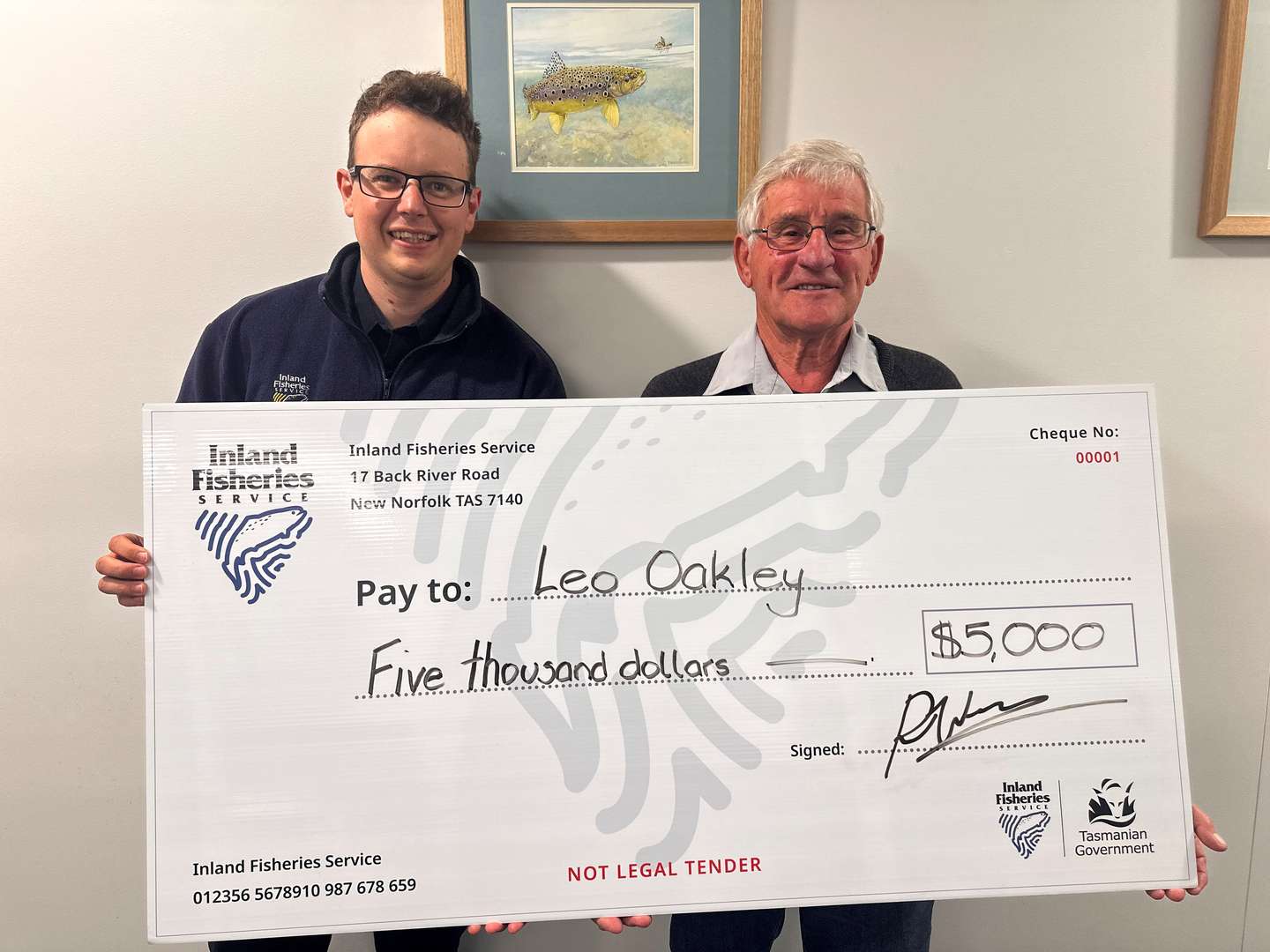 “Oakley Special” Lands First $5,000 Tagged Trout of the Season!