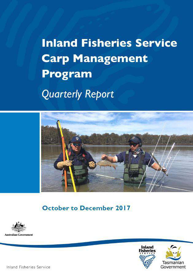 October to December 2017 Carp Management Program Quarterly Report